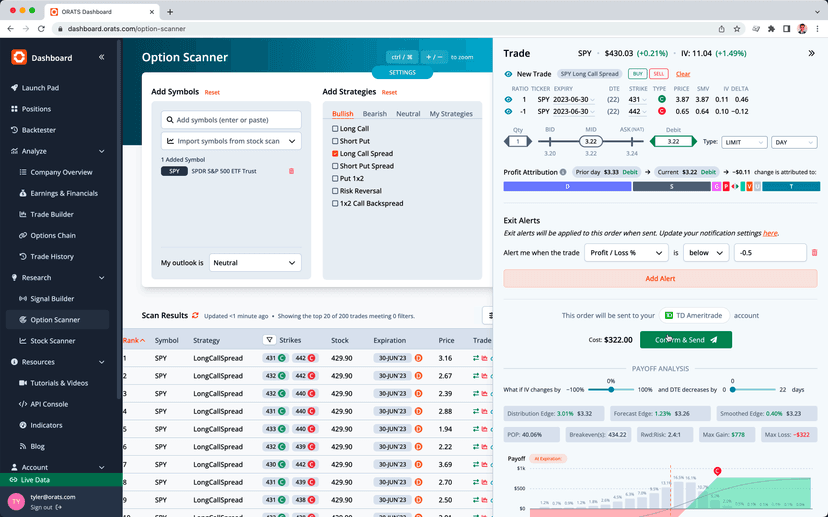 How to Connect to Your Broker in the ORATS Dashboard