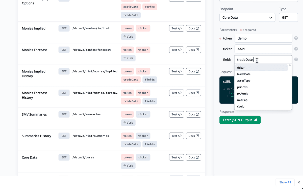 How to Explore Endpoints in the API Console